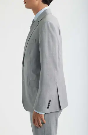 Bonobos Jetsetter Standard Fit Grey Stretch Wool Suit Jacket - Light Grey