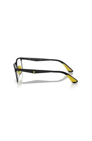 Ray-ban Rectangle Metal Full Rim Eyeglasses - Black
