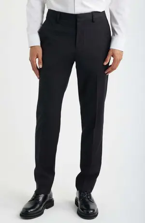 Bonobos Jetsetter Athletic Fit Stretch Wool Suit Pants - Black