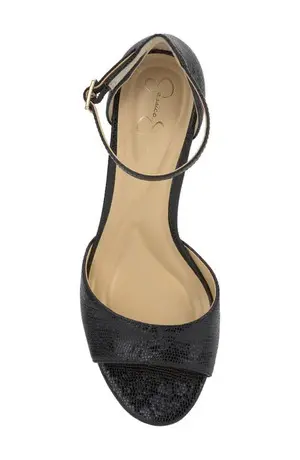 Jessica Simpson Luxcilla Block Heel Sandal - Black