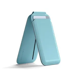 SATECHI Vegan Leather Magnetic Wallet Stand - Light Blue