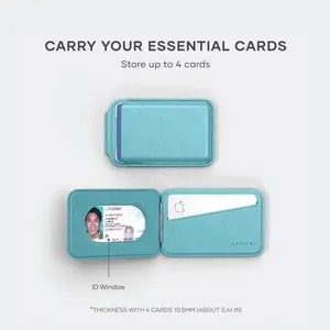 SATECHI Vegan Leather Magnetic Wallet Stand