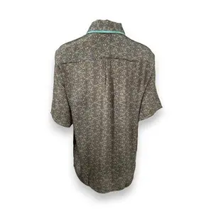 MONZLAPUR Paisley Motif Short Sleeve Shirt - Mint