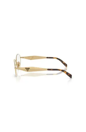 Prada Oval Optical Glasses - Gold
