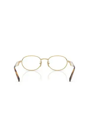 Prada Oval Optical Glasses - Gold