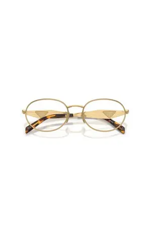 Prada Oval Optical Glasses - Gold