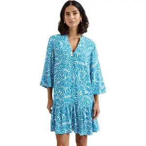 PHASE EIGHT Phoebe Tiered Hem V-neck Mini Dress