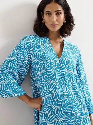 PHASE EIGHT Phoebe Tiered Hem V-neck Mini Dress