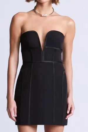 Bcbgmaxazria Julia Strapless Corseted Mini Dress