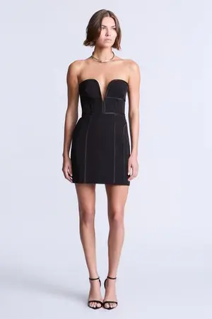 Bcbgmaxazria Julia Strapless Corseted Mini Dress