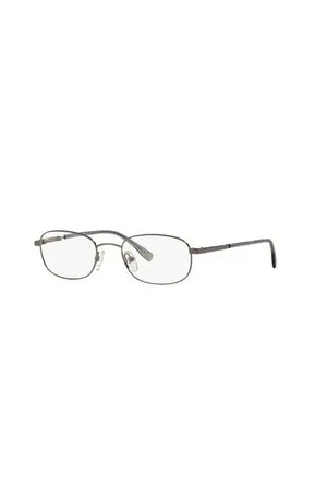 Brooks Brothers Oval Full Rim Metal Eyeglasses - Grey