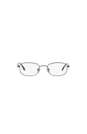 Brooks Brothers Oval Full Rim Metal Eyeglasses