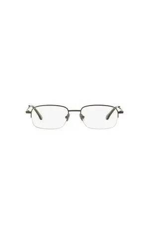 Brooks Brothers 56mm Rectangle Semi-rimmed Eyeglasses