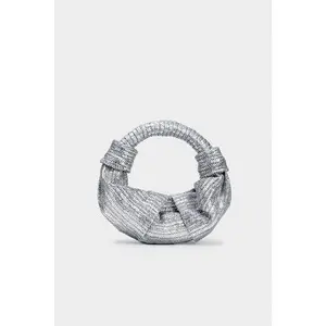 SIMONMILLER Raffia Lopsy Bag - Silver