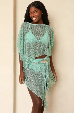 DIPPIN DAISY'S Isadora Wrap Skirt - Aruba Blue