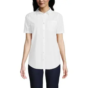 Lands' End Checks Shirts For Women