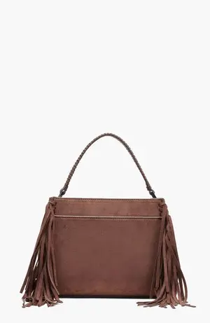 Dkny Foster Medium Satchel With Fringe Detail