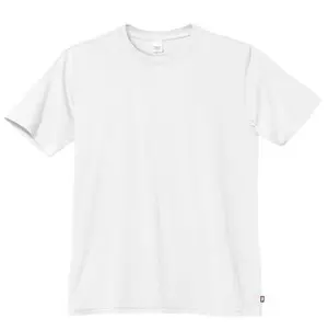 CITY THREADS USA-MADE Soft 100% Organic Cotton Short Sleeve Crew Tee White