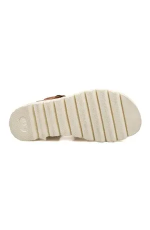 Bed Stu Fisherman Sandals With Adjustable Buckle And Platform Sole - Tan Rustic