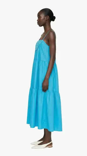 ELEXIAY Etim Dress With Crochet Bib