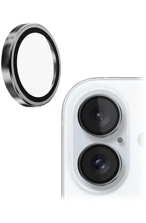 GADGET GUARD Camera Lens Protector For Apple Iphone 16 / Iphone 16 Plus - Silver