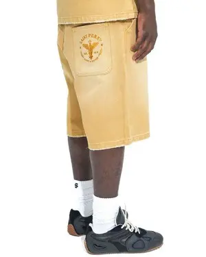 SAINT PERRY Worn Bull Denim Short