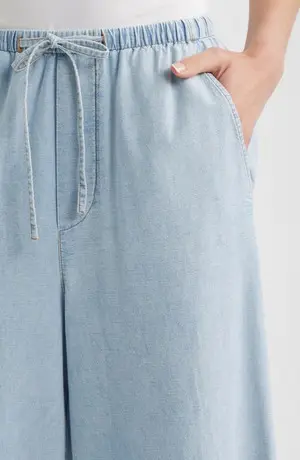 FRAME The Offshore Wide Leg Drawstring Pants