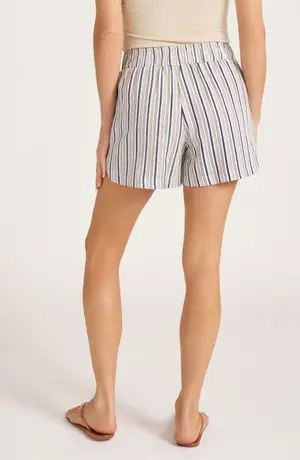 Matty M. Mixed Stripe Pull-on Shorts