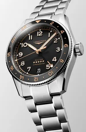 LONGINES Spirit Zulu Time Gmt Automatic Bracelet Watch