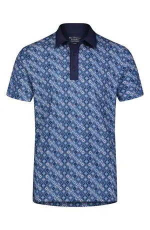 Ben Sherman Jacquard Effect Tech Jersey Golf Polo