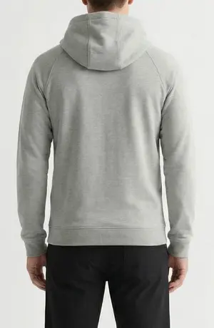 Ben Sherman Neoprene Golf Hoodie - Light Grey