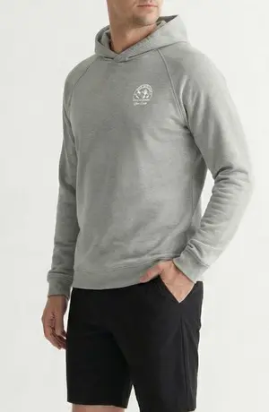 Ben Sherman Neoprene Golf Hoodie - Light Grey