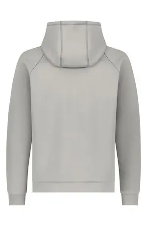 Ben Sherman Neoprene Golf Hoodie - Light Grey