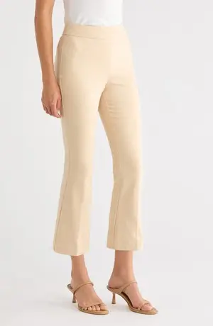 Halogen Ankle Kick Flare Pants - Pebble