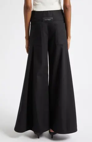 COURREGES Cotton Canvas Palazzo Pants