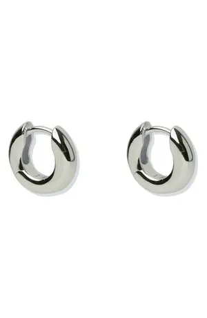Argento Vivo Chubby Hoop Earrings - Silver