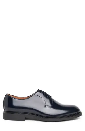 NEROGIARDINI Plain Toe Derby - Navy