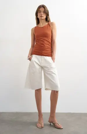 Topshop Ruched Side Tank