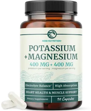 NOBI NUTRITION Potassium Magnesium Capsules - No Color
