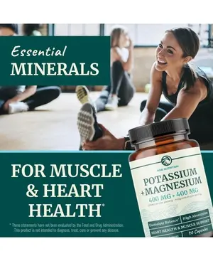 NOBI NUTRITION Potassium Magnesium Capsules