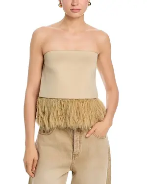 BY MALENE BIRGER Melva Fringed Bandeau Top