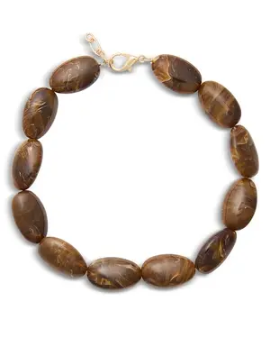 Aqua Beaded Necklace - No Color