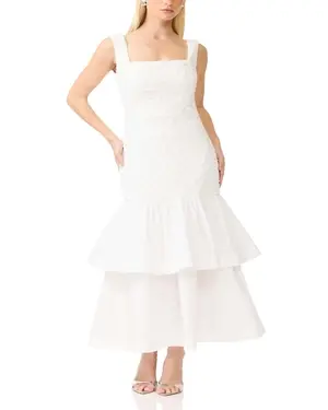 Sleeveless White Evening Dresses