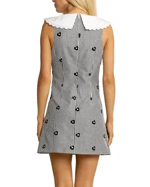 ELEVATOR DISCO Gingham Mini Dress