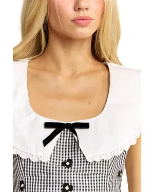 ELEVATOR DISCO Gingham Mini Dress