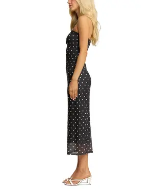 ELEVATOR DISCO Trixie Polka Dot Midi Dress