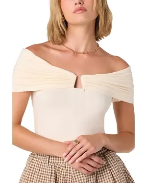 Astr The Label Alba Off The Shoulder Top