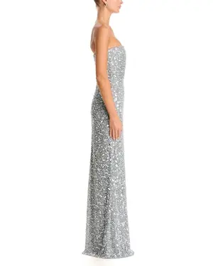SAU LEE Courtney Gown - Silver Green