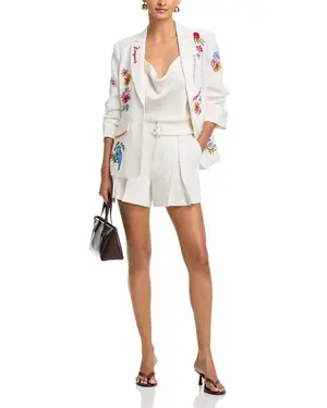 Cinq À Sept Celeste Vine Scrunched Blazer
