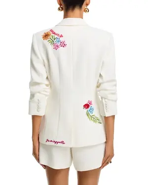 Cinq À Sept Celeste Vine Scrunched Blazer